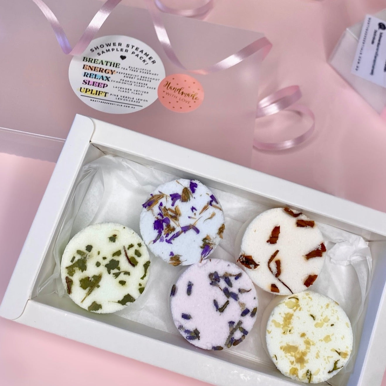 Shower Steamers with 100% pure essential oils / SLEEP, UPLIFT, ENERGY ...